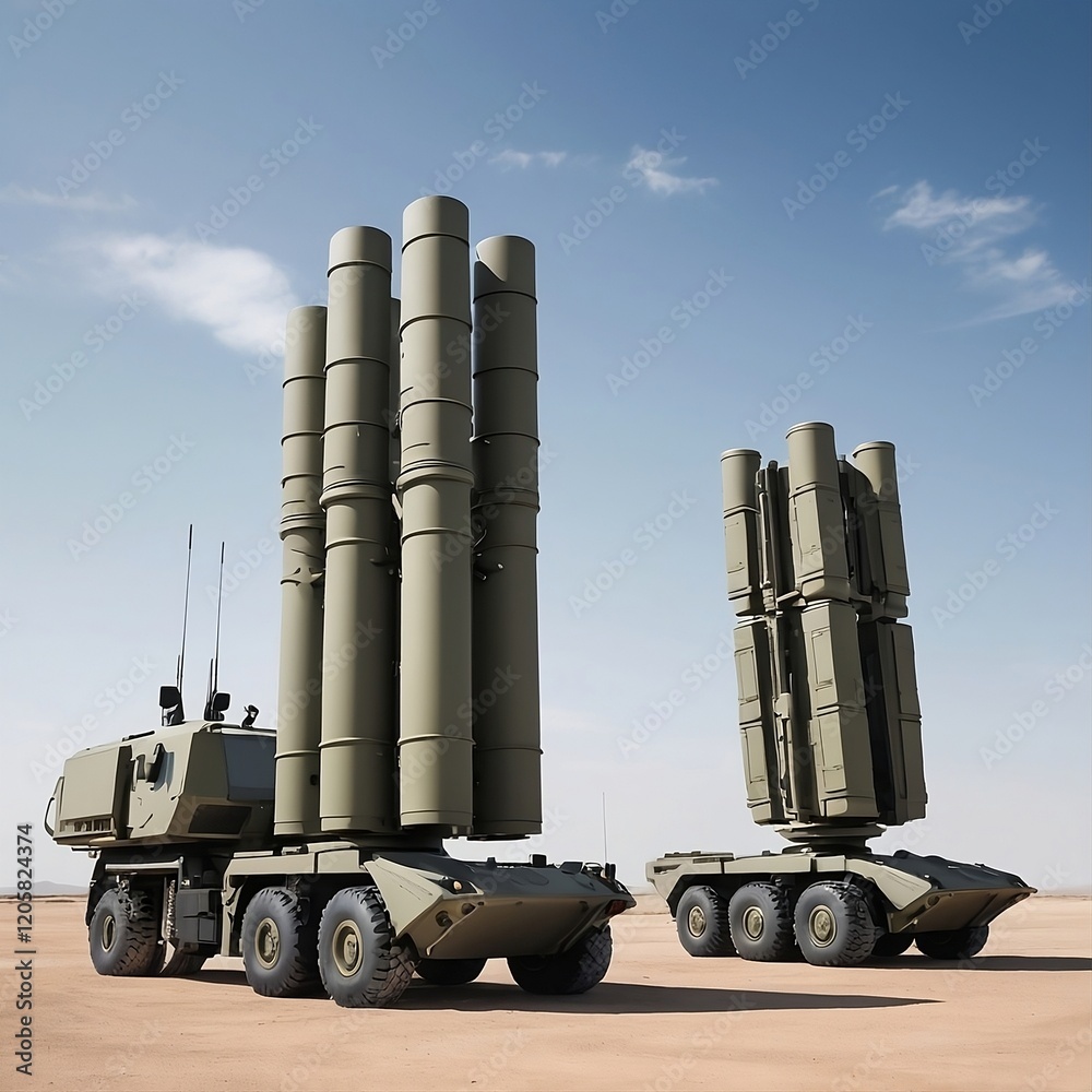 Future most powerful and safest air defense system concept. Stock ...