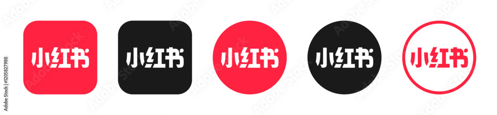 RedNote app icon transparent png. New TikTok alternative social media ...