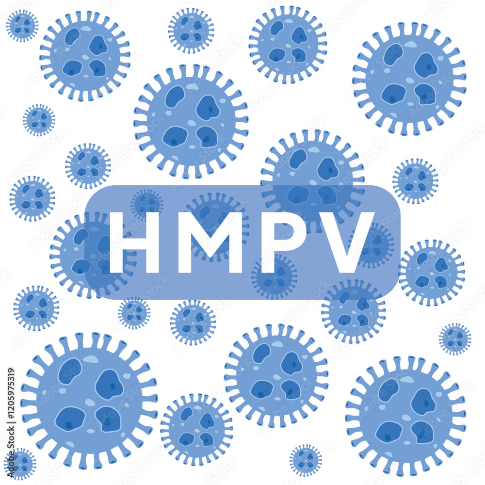 HMPV virus banner, Human Metapneumovirus respiratory virus vector ,HMPV ...