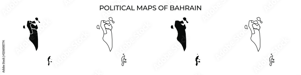 Several political maps display the evolution of Bahrains borders ...