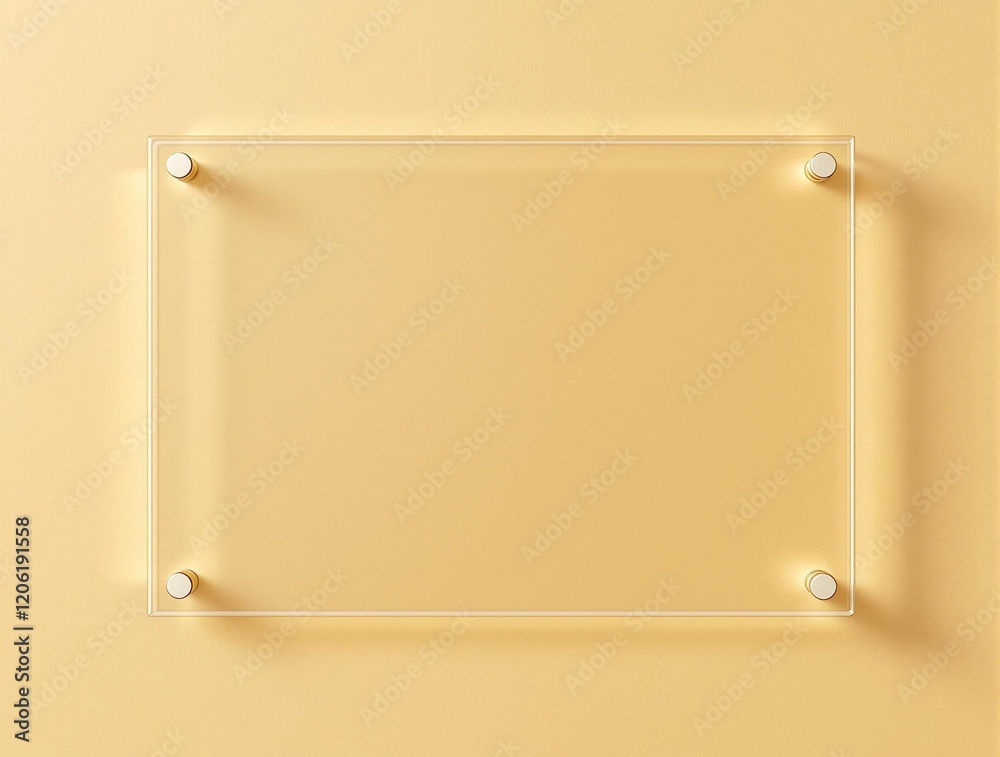 blank acrylic sign mockup for modern signage and branding, royalty free ...