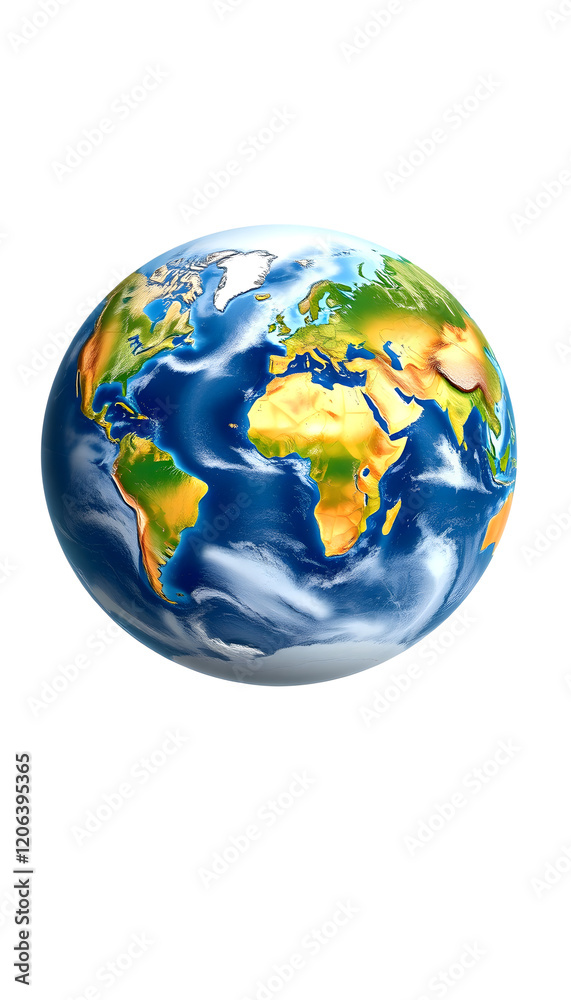 High resolution satellite image of Earth. Panoramic planet map with ...