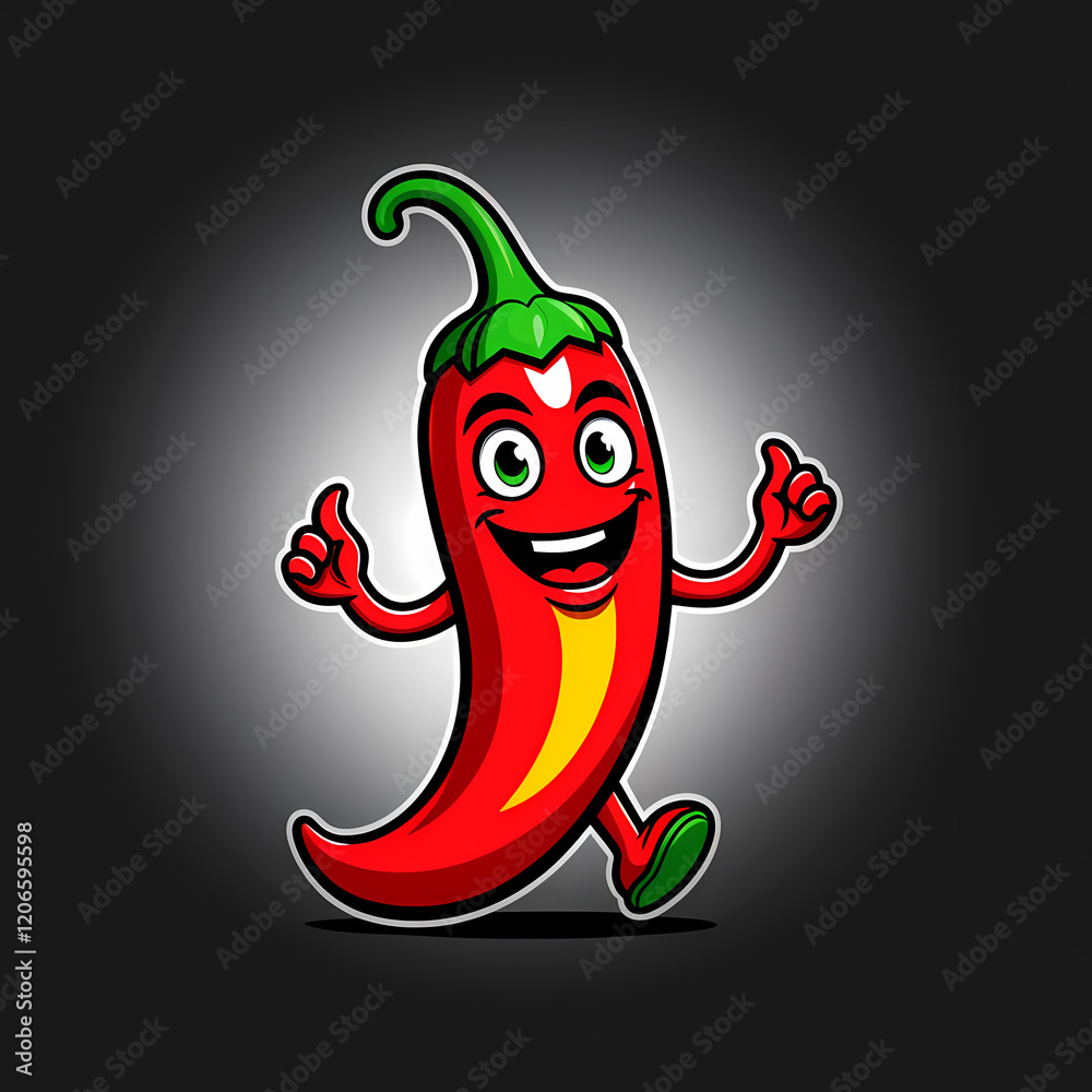 red hot chili peppers cartoon illustration with a one shoe Ilustración ...