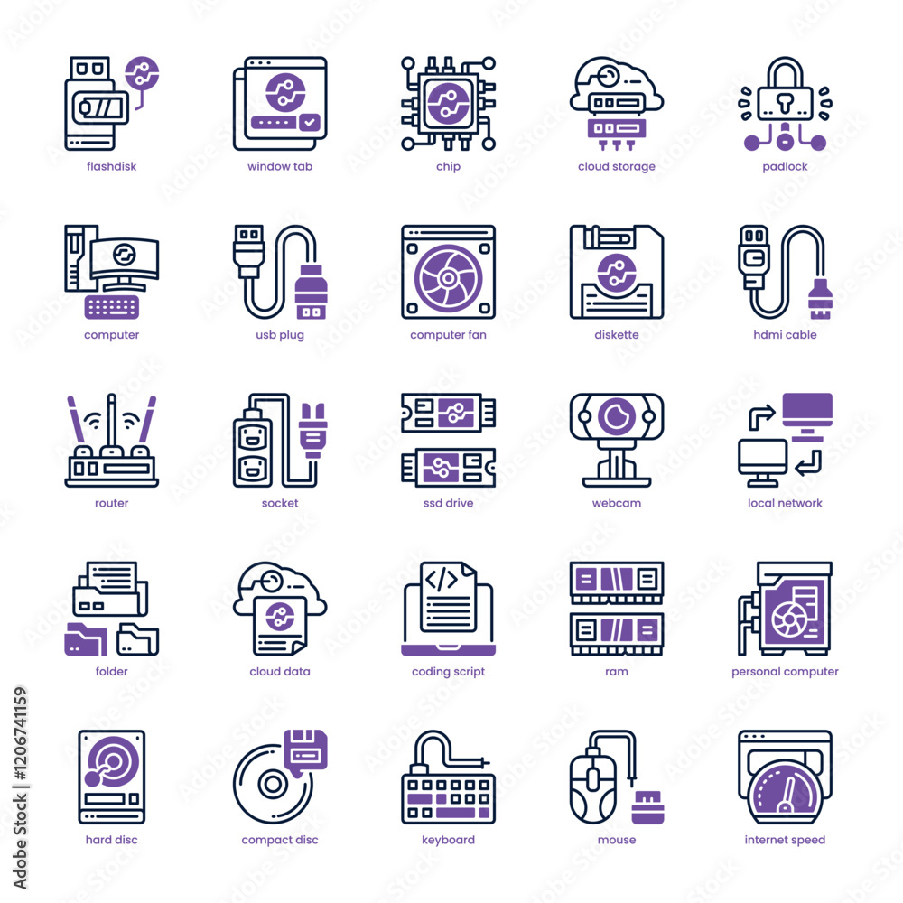 Computer Software Icon pack for your website, mobile, presentation, and ...
