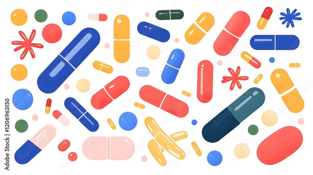 Probiotic Diversity Showcase, an engaging visual representation of ...