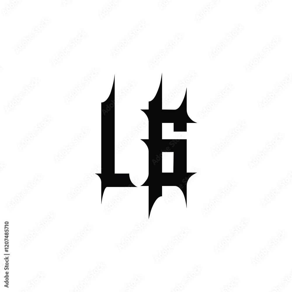 LG monogram logo design letter text name symbol monochrome logotype ...