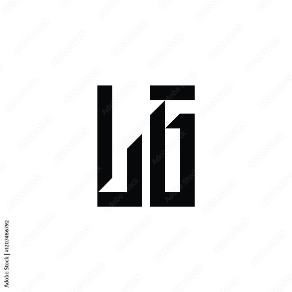 LG monogram logo design letter text name symbol monochrome logotype ...