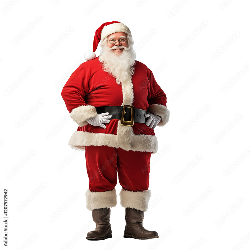 Full body old Santa Claus. Real clipart clip art Santa photo. Santa ...