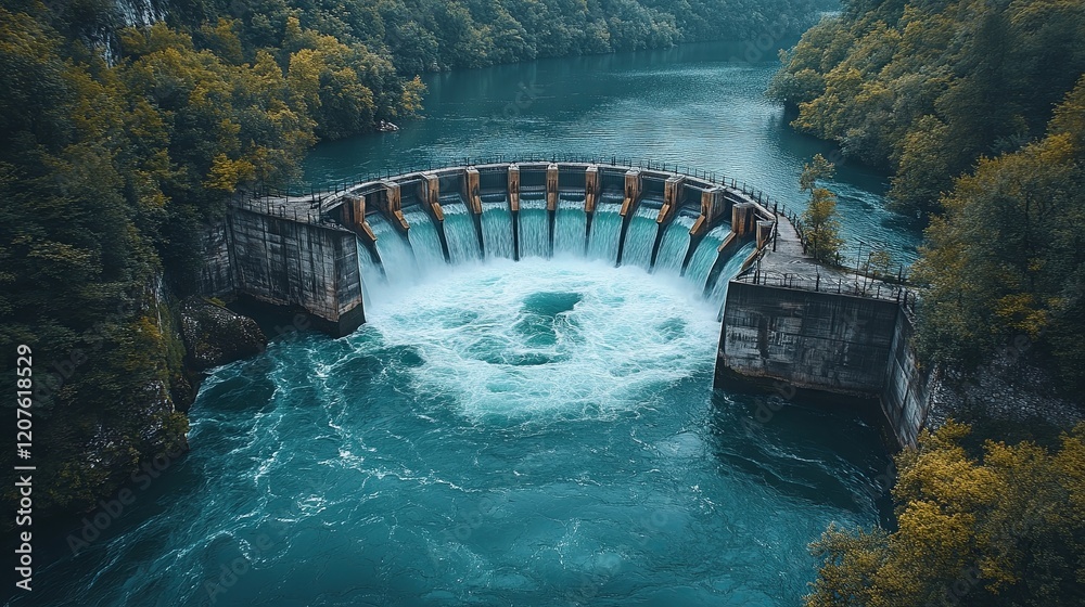 Hydroelectric power turbines, essential components in the generation of ...