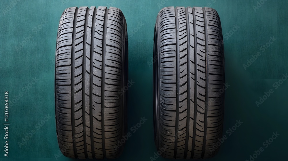 Visual Comparison of Tire Wear:Highlighting Performance Impacts of ...