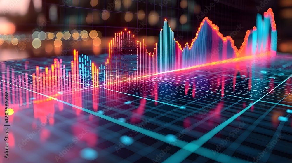 Visually striking and contemporary data visualization featuring dynamic ...