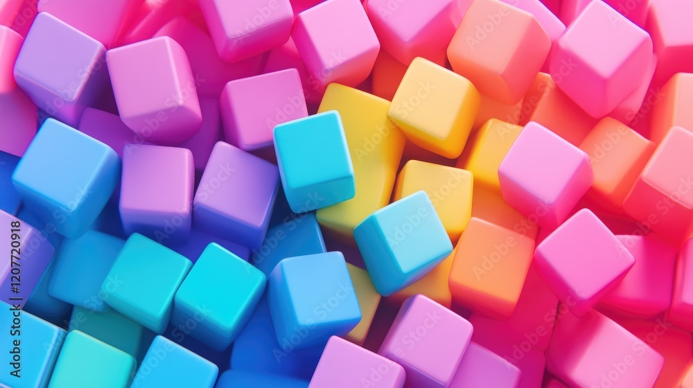 Vibrant LGBTQ Colorful Letter Tiles on a Minimalist Background for ...