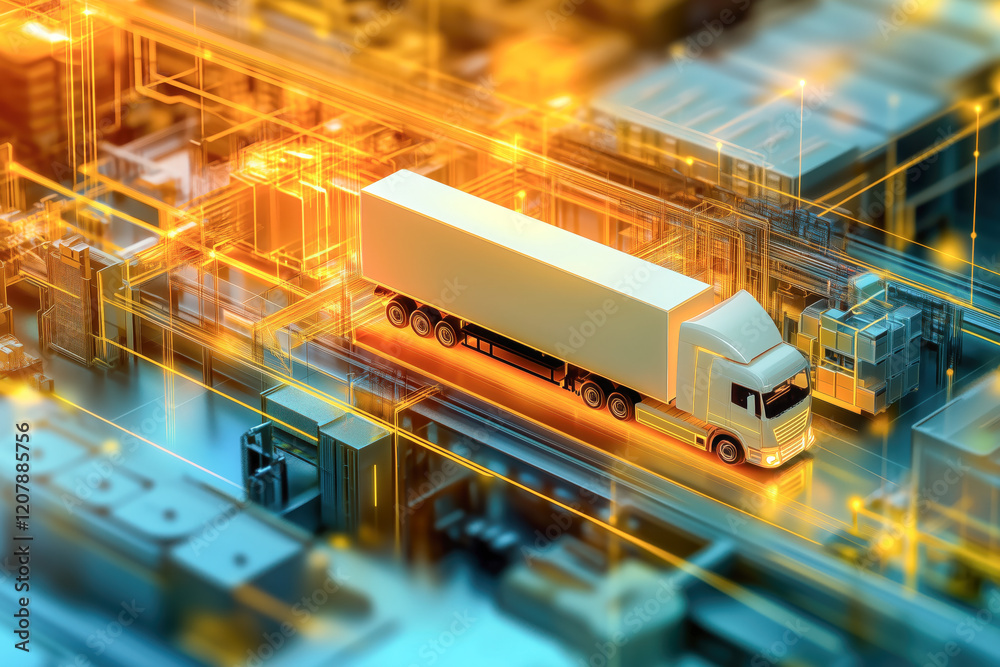 Next generation innovation artificial intelligence driven supply chain logistics, truck ...