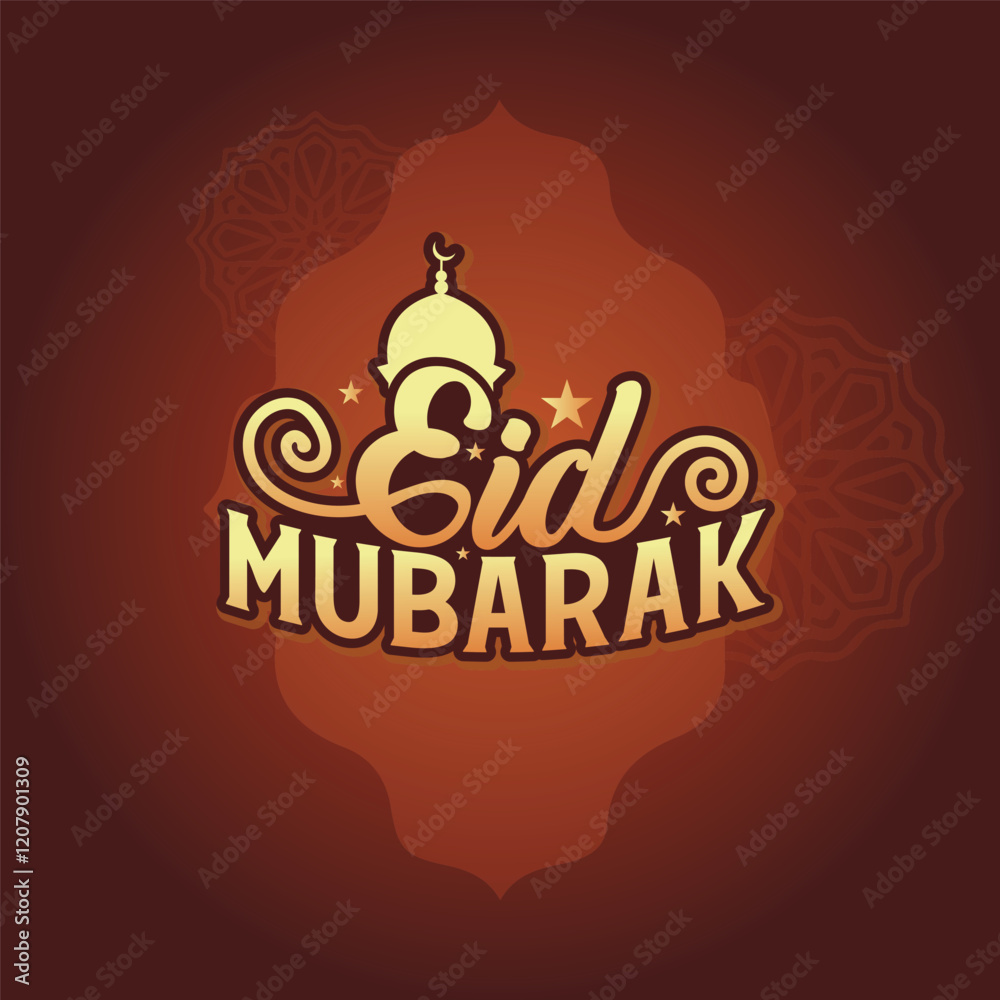Eid Mubarak typography and calligraphy for Muslim holidays like Eid ul ...