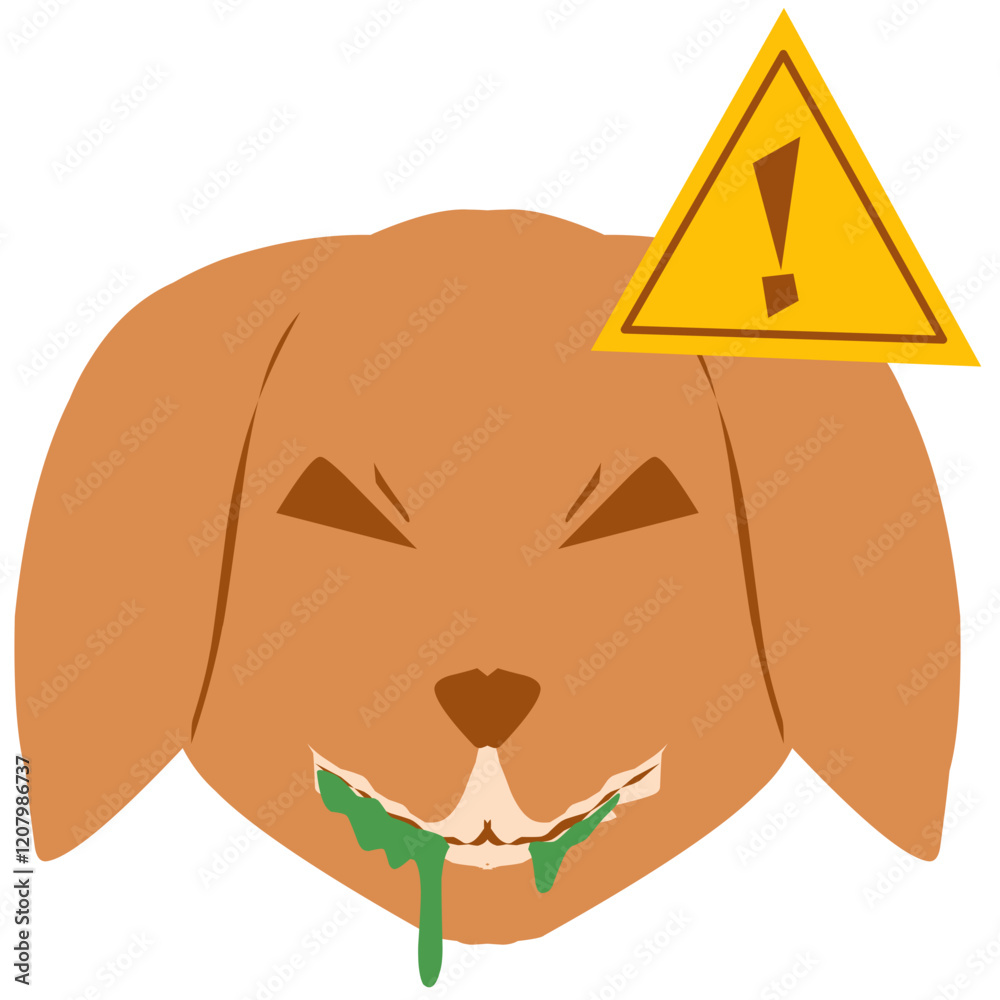 Rabies dog illustration. World rabies day. Stock Vector | Adobe Stock