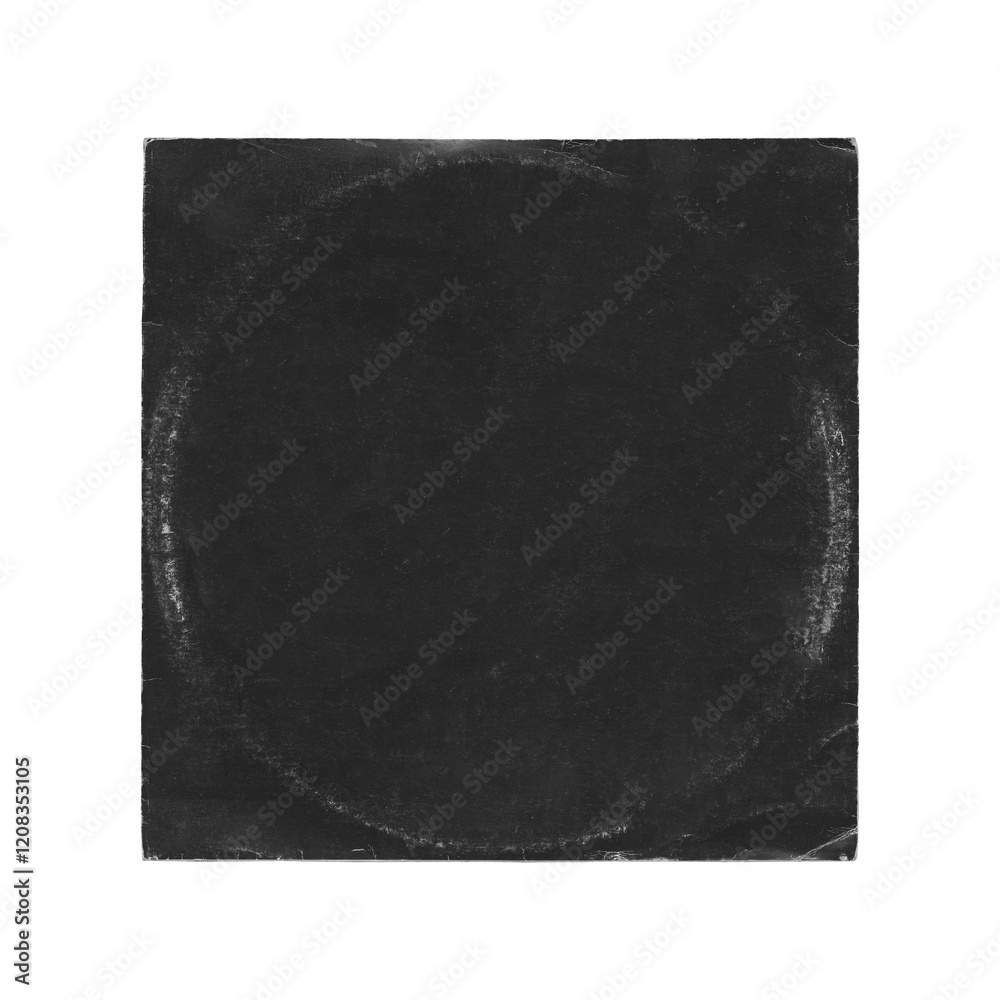 vinyl record cover mockup isolated on transparent background, sleeve ...