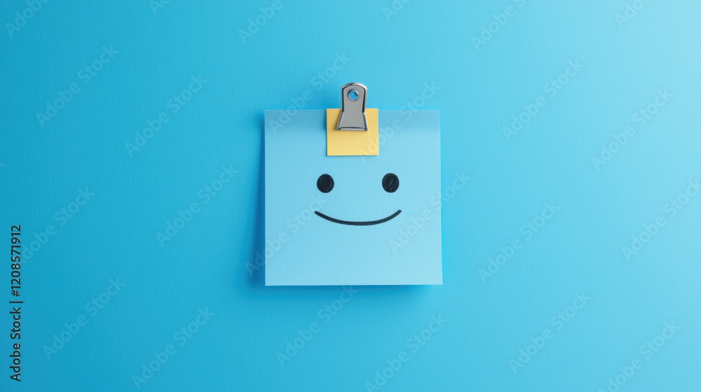 sadness, A child's drawing depicting a sad face, taped to a wall ...