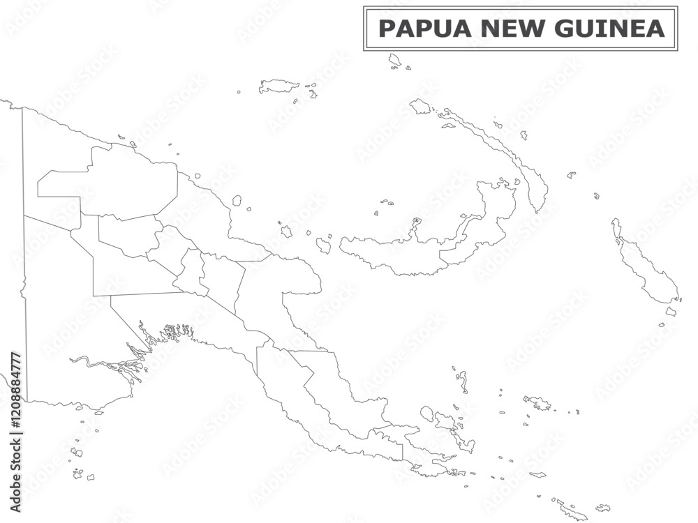 Australian Countries Geography Political map. Political map of country ...