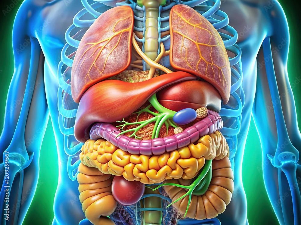 Human Digestive System: Pancreas, Duodenum, Gallbladder, and Bile Duct ...