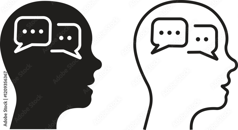 Set of mental state icons. Emotional support, Inspiration, Opportunity ...