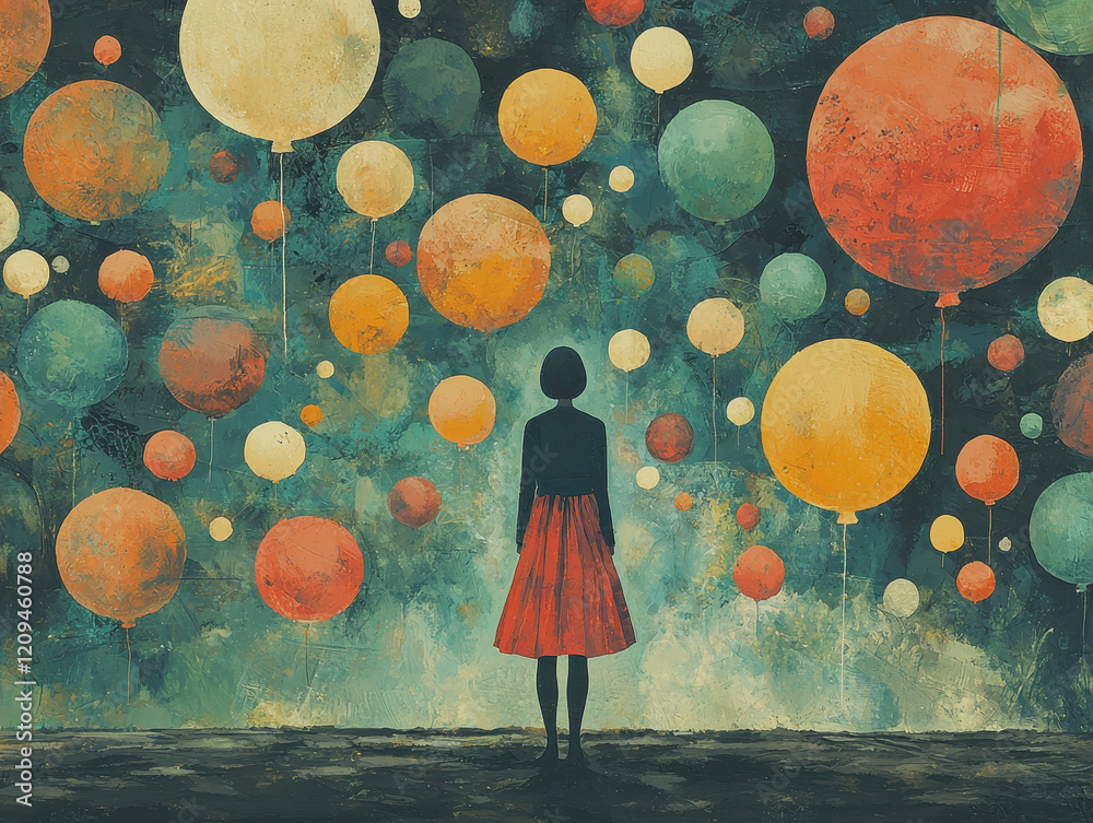 Surreal journey of a mind transforming from darkness to light as ...