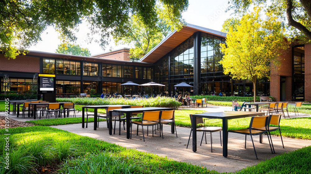 Ai generates beautiful outdoor learning spaces at university campus ...