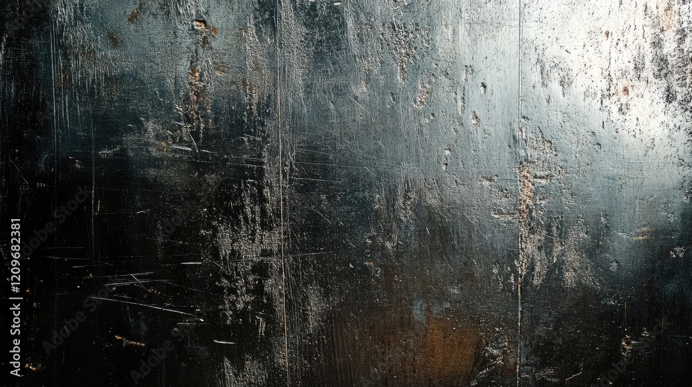 Scratched steel texture background with dark patina and worn surface ...