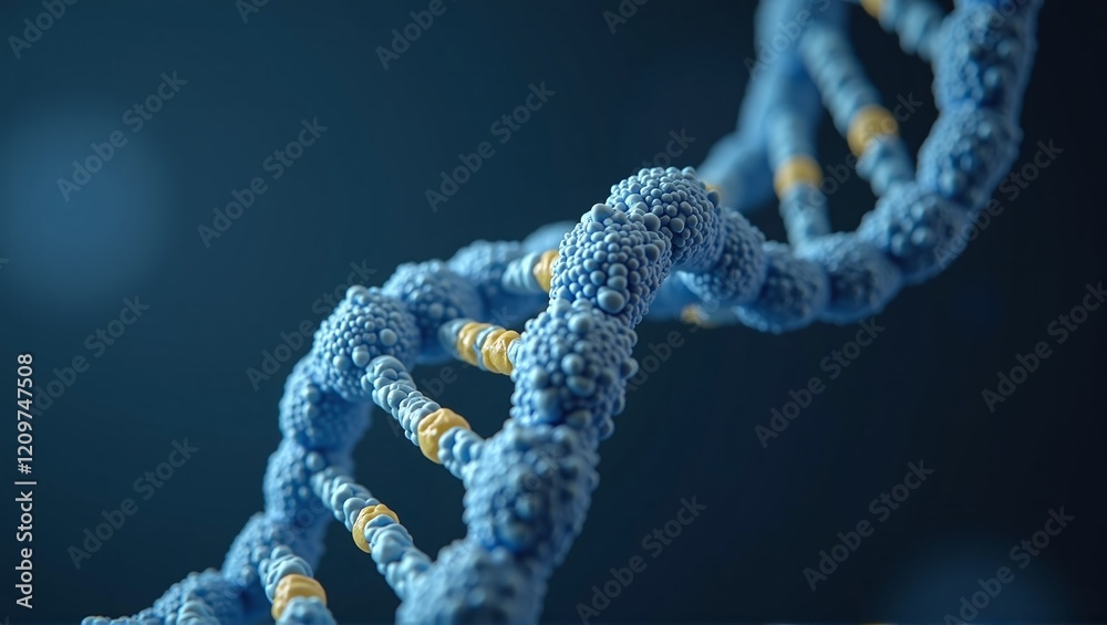 Deoxyribonucleic acid as life's blueprint molecule. Double-helix ...