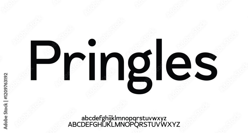 Pringles, Abstract Fashion font alphabet. Minimal modern urban fonts ...