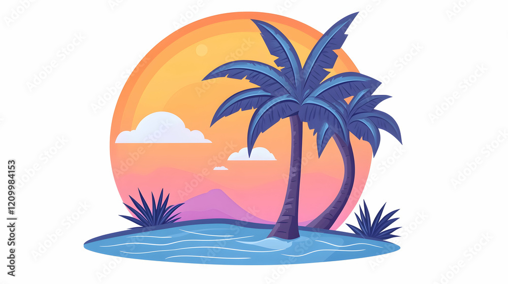 retro sun sunset retrowave from the 80s or 90s transparent PNG. For ...