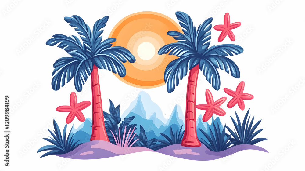 retro sun sunset retrowave from the 80s or 90s transparent PNG. For ...