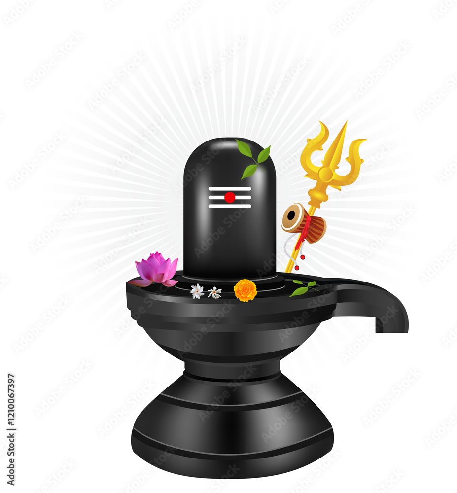 Shiva lingam vector illustration, Maha Shivratri. Lord Shiva, Stock ...