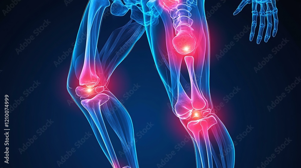 Diagram of thigh and hamstring muscles with highlighted red trigger ...
