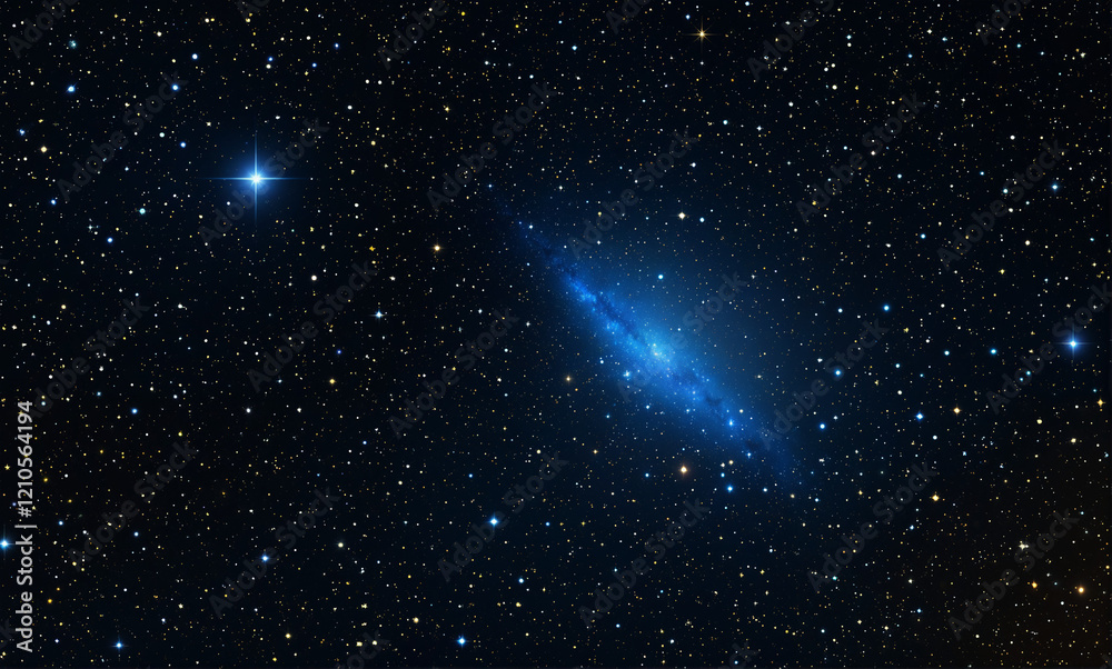 A stunning seamless starfield texture featuring a diverse array of ...