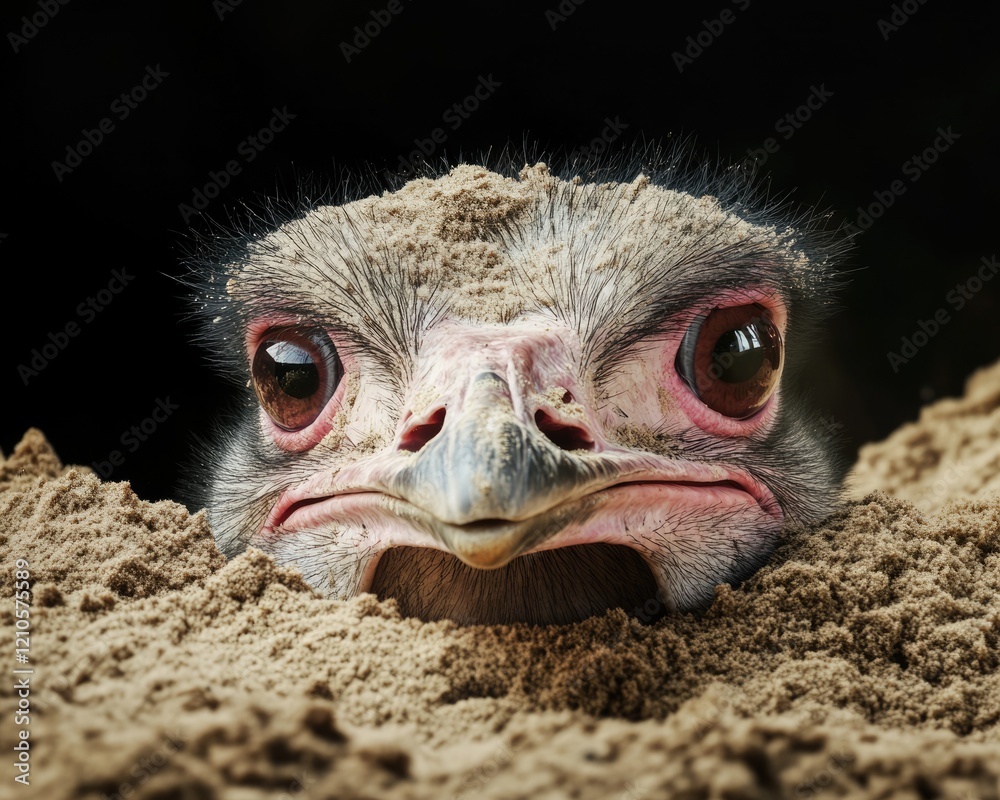 Ostrich with its Head Buried Deep in Sand: A Representation of Fear and ...