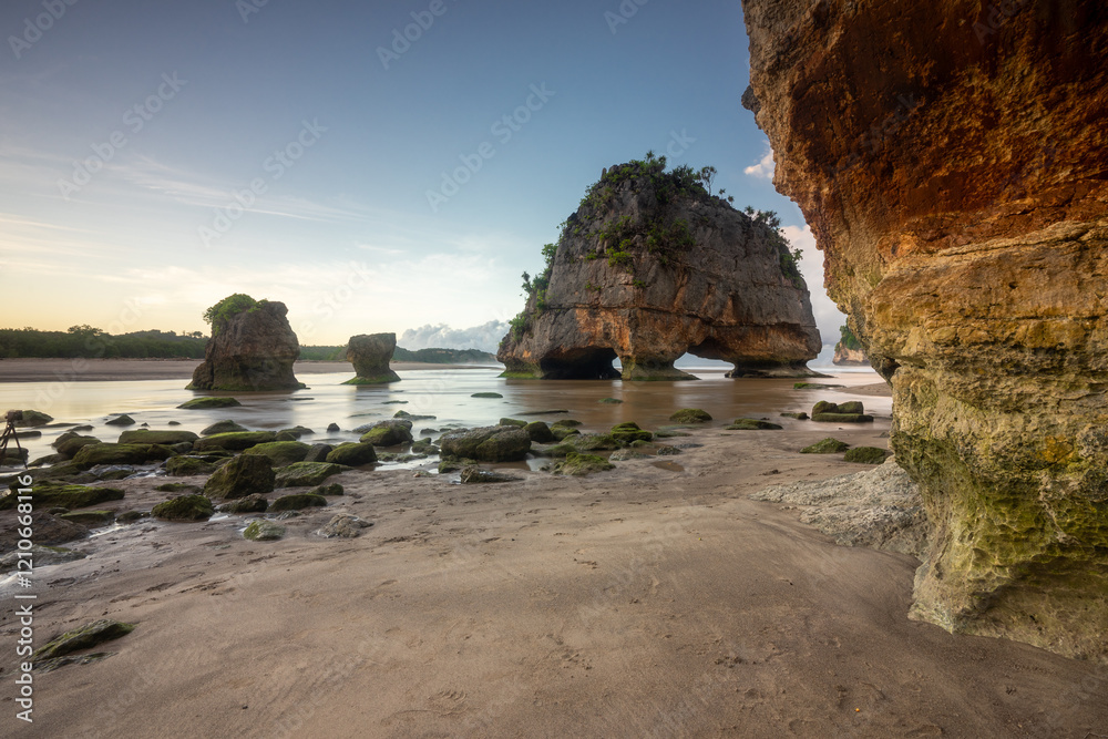 Beautiful watu maladong beach in sumba island, NTT Indonesia with ...