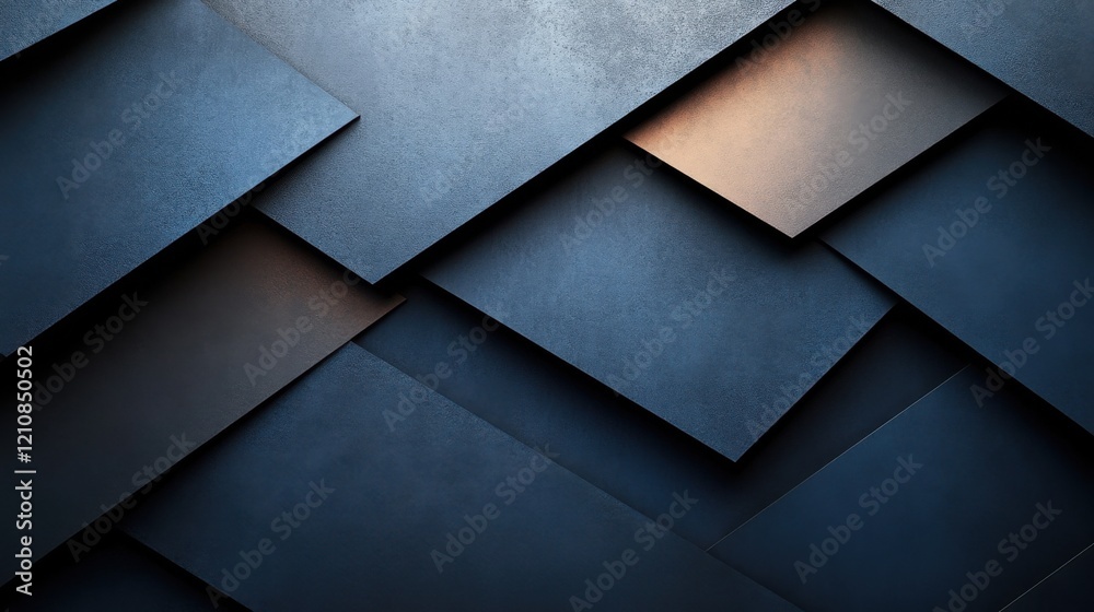 Clean blue background with minimalistic geometry for design and banner ...