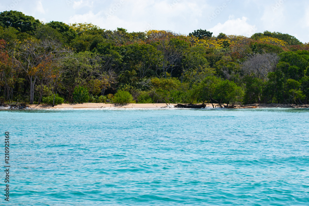 Stock-Foto „La Isla de Barú es una zona costera situada al sur y a 45 ...