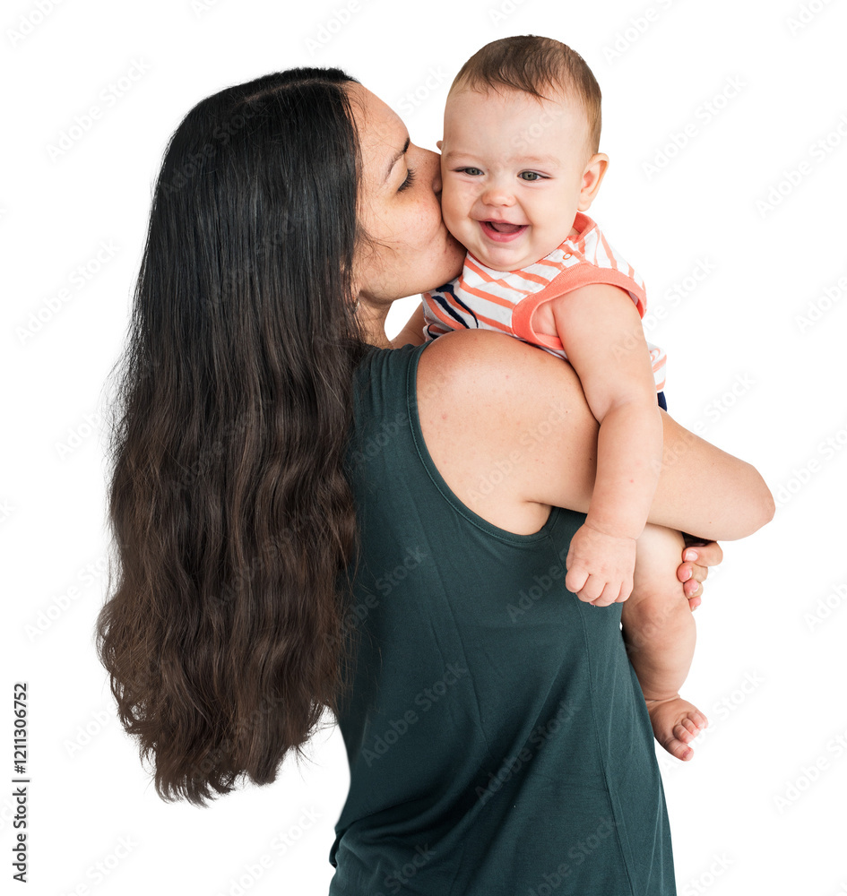 Png mom and baby clipart, family, transparent background Stock Photo ...