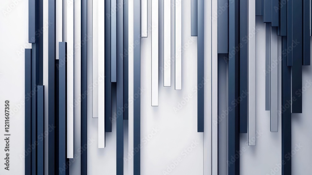 Picture high-definition vertical lines in sapphire on a white backdrop ...