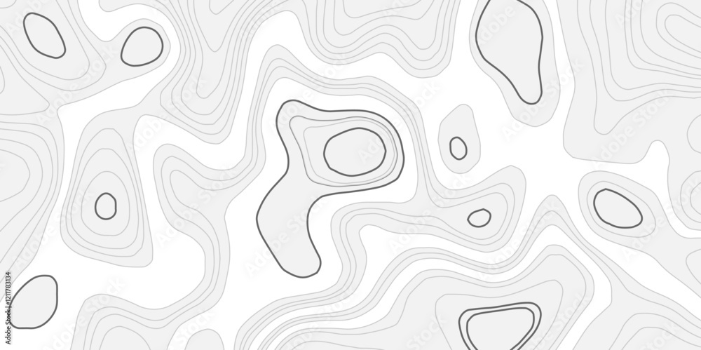 Abstract world map with black and white wavey line world map top view ...