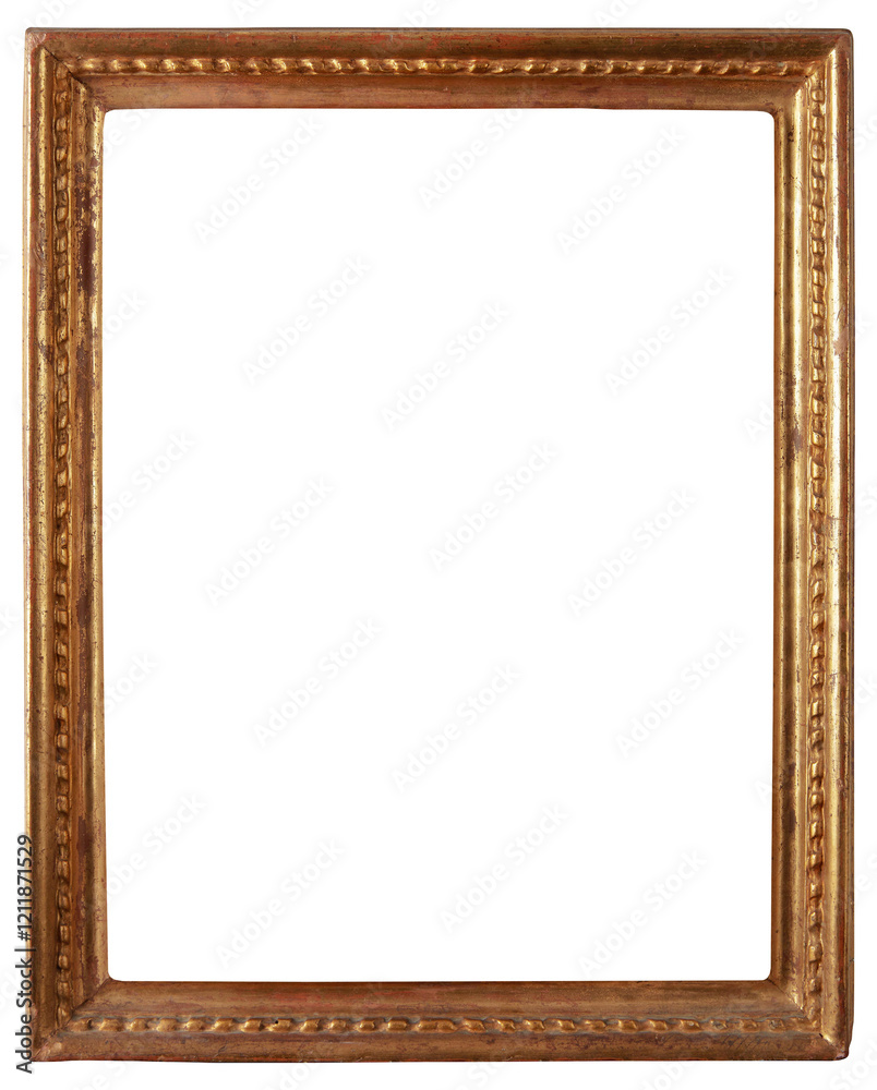 Antique picture frame on a transparent background, in PNG format. Stock ...