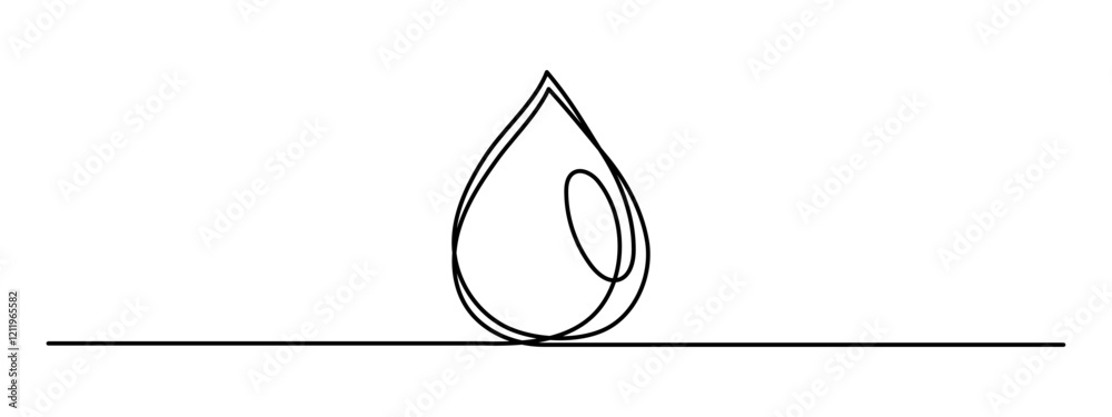 Water drop one line art,hand drawn fresh wet dew design drawing ...