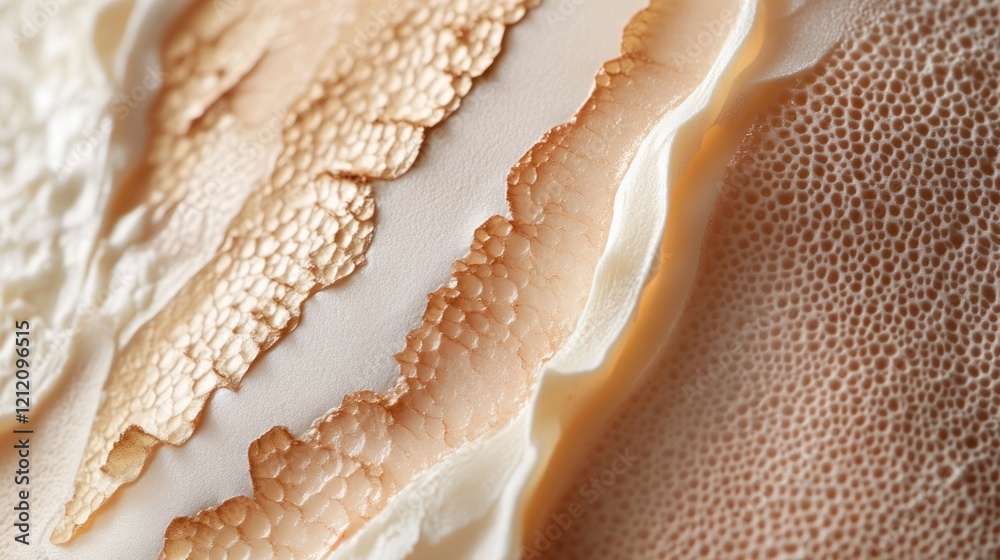 Artistic closeup of skin texture, celebrating natural pores and ...