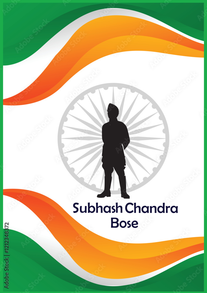 Neta ji Subhash Chandra Bose Jayanti Stock Vector | Adobe Stock