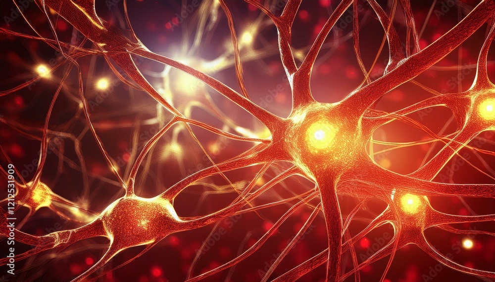 Neuron cells system network with interconnected neurons cells with ...