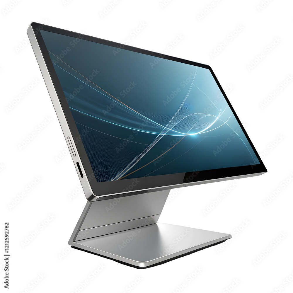 Computer monitor isolated on white background, 2025 high-quality LCD ...