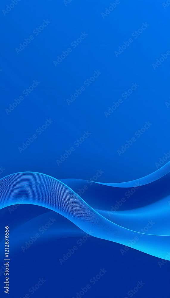 Blue abstract lines swoosh wave Smooth wave border background Wave blue ...
