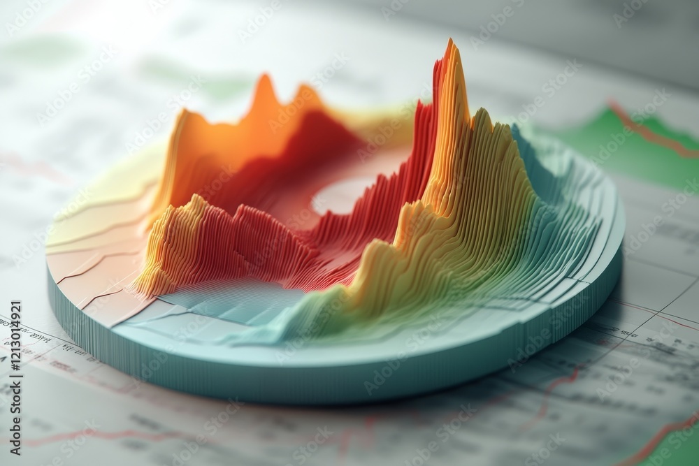 Graph diagram pie chart 3d, Generative AI Stock Photo | Adobe Stock