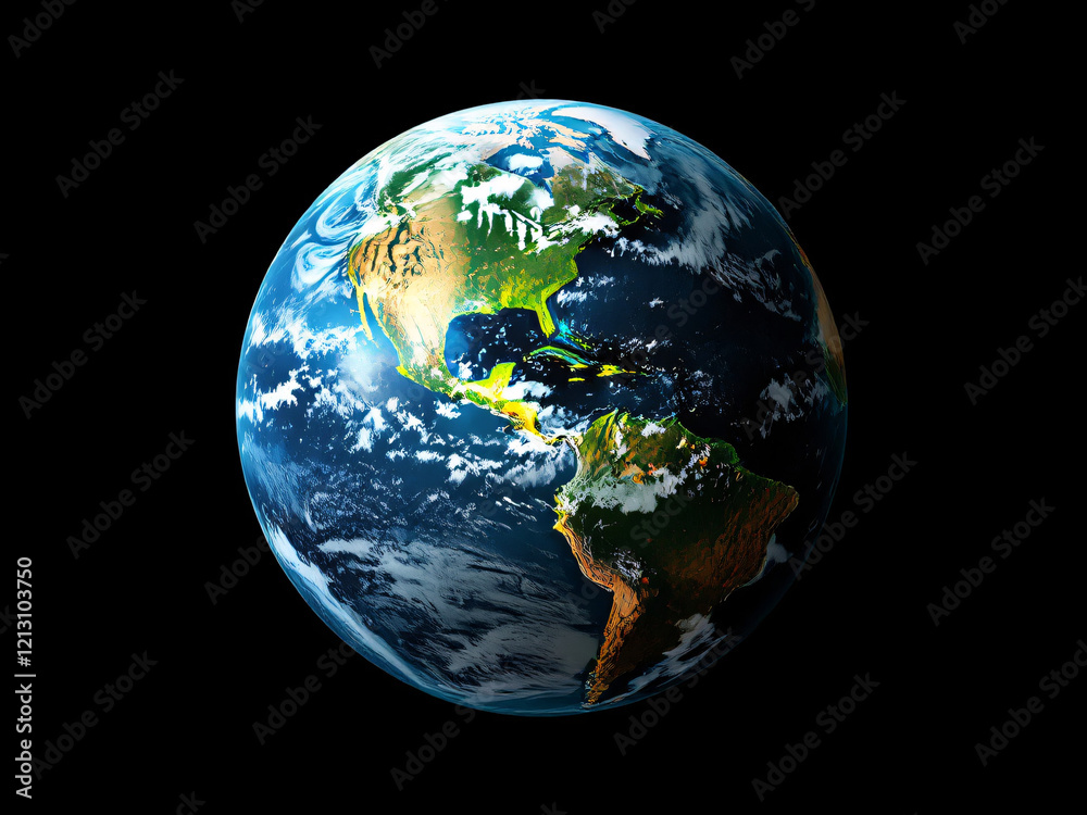 Globe, Earth, Africa, Europe, Asia, oceans, blue, space, planet ...